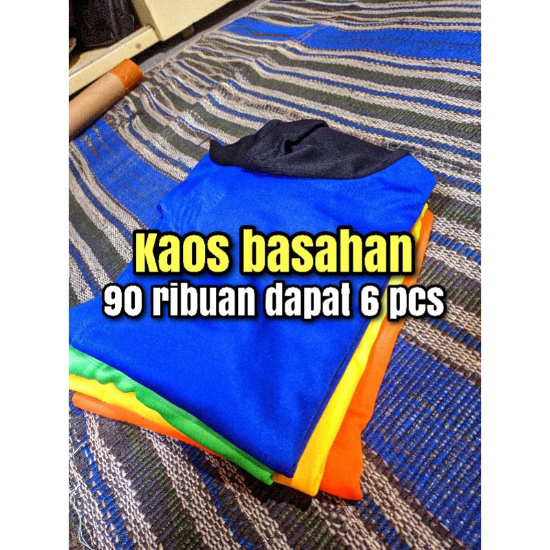 Jual Kaos basahan kerja 6 pcs cuman 90 ribuan | Shopee Indonesia