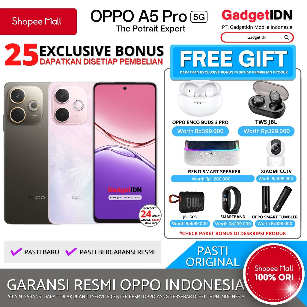 Jual Oppo A5 Pro 5G 8/256GB ( +8GB Extended RAM ) Garansi Resmi OPPO ...