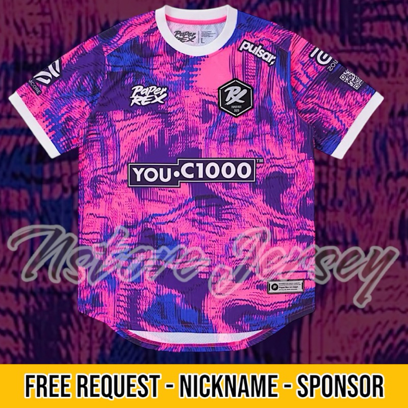 Jual Jersey Paper Rex Esport Terbaru 2025 Free Request Nickname ...