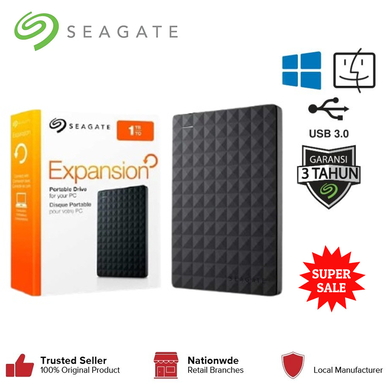 Jual Seagate Expansion Hard Disk 1TB 2TB 4TB HDD Portable Harddisk USB ...