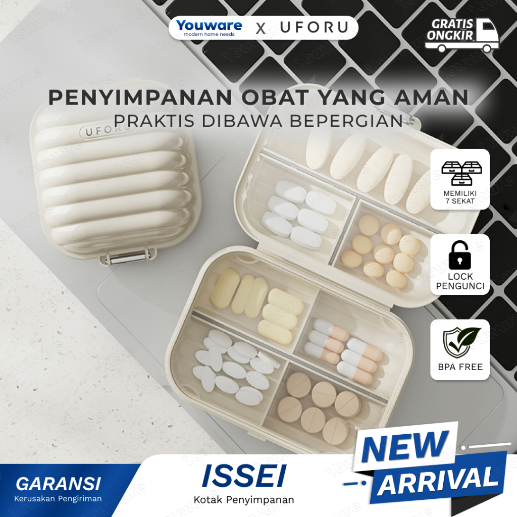 Jual Youware - Issei Wadah Obat-obatan / Vitamin yang Mudah Dibawa ...