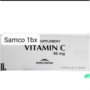 Jual VITAMIN C 50 MG BOX 100 TABLET | Shopee Indonesia