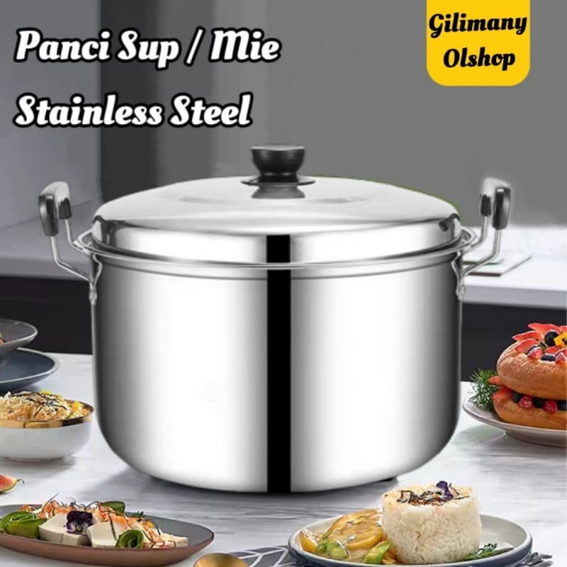 Jual Panci Sop Stainless Panci Susu - Milk Pan - Soup Pot / Panci Sayur ...