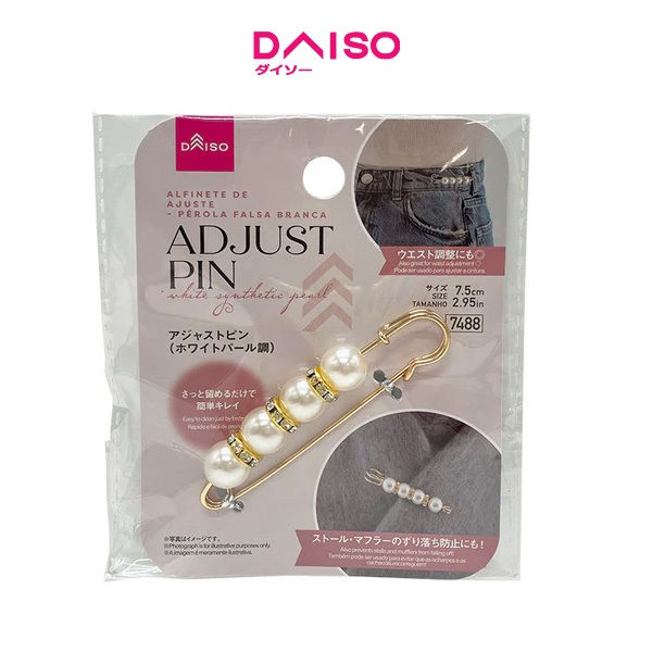 Jual Daiso Adjust pin (white synthetic pearl) | Shopee Indonesia