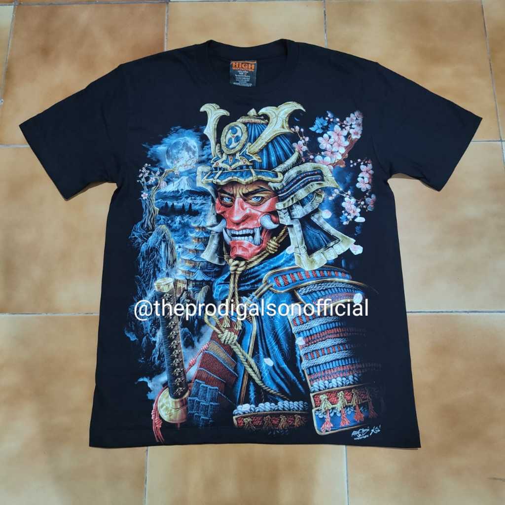 Jual Kaos Rock Chang Import Size M Samurai HD Glow in The Dark | Shopee ...
