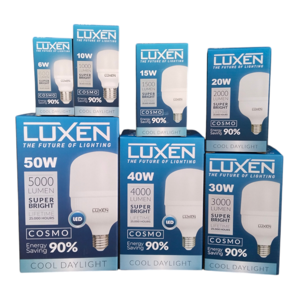 Jual Luxen Cosmo Lampu LED Bulb Jumbo Capsule 6 Watt, 10 Watt, 15 Watt ...