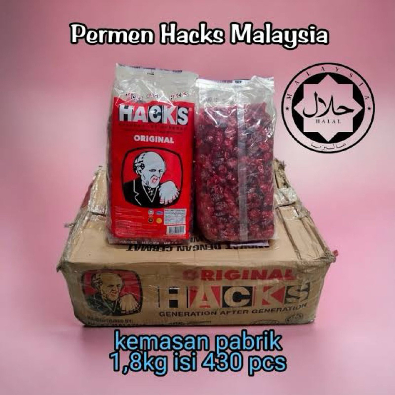 Jual PERMEN HACKS ORIGINAL MALAYSIA [1 BUNGKUS ISI 50 BUTIR PERMEN ...
