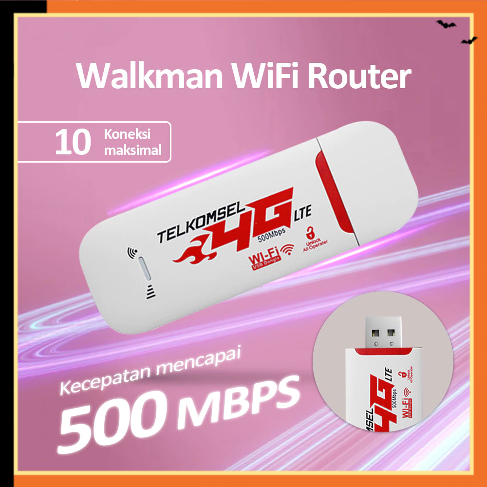 Jual 【Siap】Modem WIFI USB 4g All Operator LTE Modem USB 500Mbps Modem Mifi COD Dukungan 10 ...