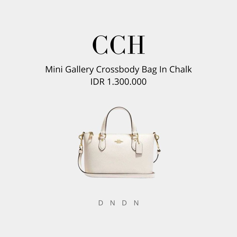 Jual Mini Gallery Crossbody Bag In Chalk | Shopee Indonesia