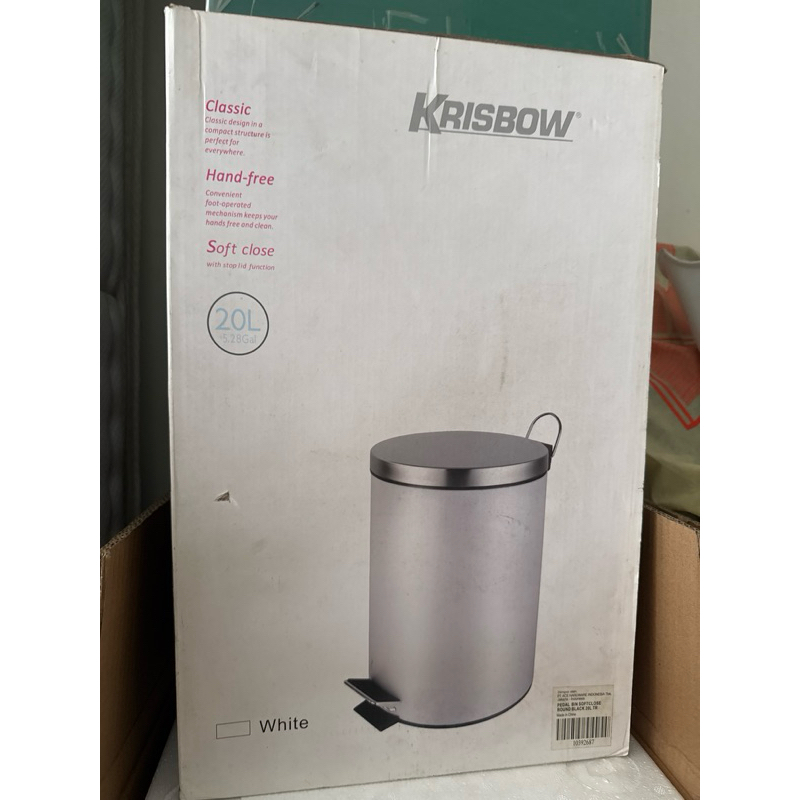 Jual new tong sampah krisbow stainless 20liter | Shopee Indonesia