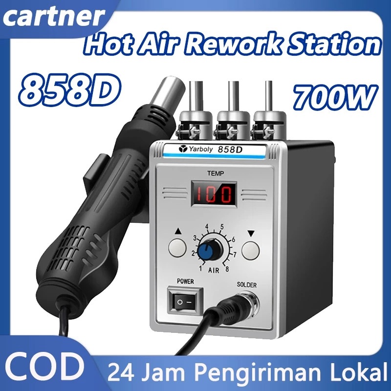 Jual Solder Uap Blower Quick 858D Hot Air Solder Blower 700W Digital ...
