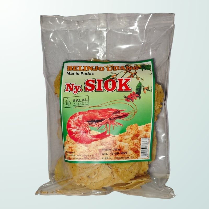 Jual UDANG BELINJO MANIS PEDAS NY SIOK 300 GRAM EMPING MELINJO BLINJO ...