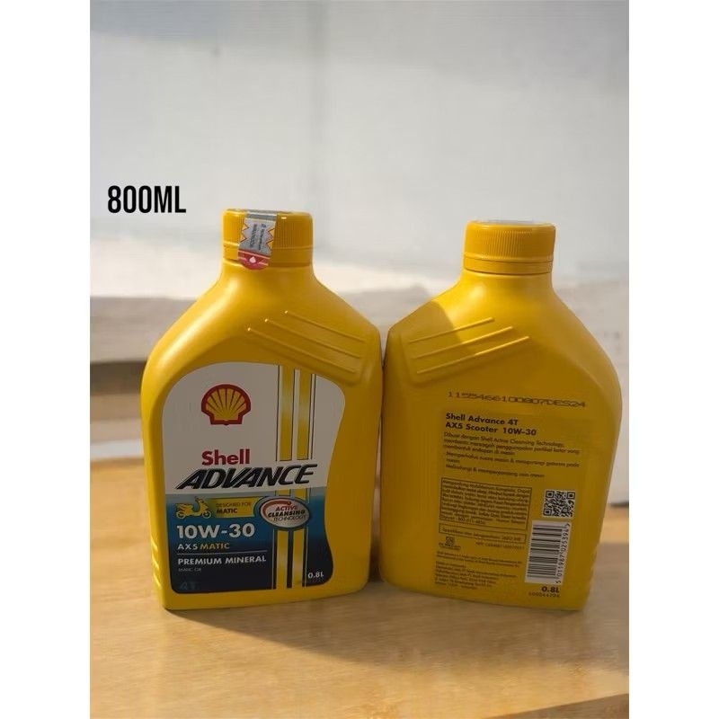 Jual OLI SHELL ADVANCE AX5 MATIC 10W-30 0.8L 800ML | Shopee Indonesia