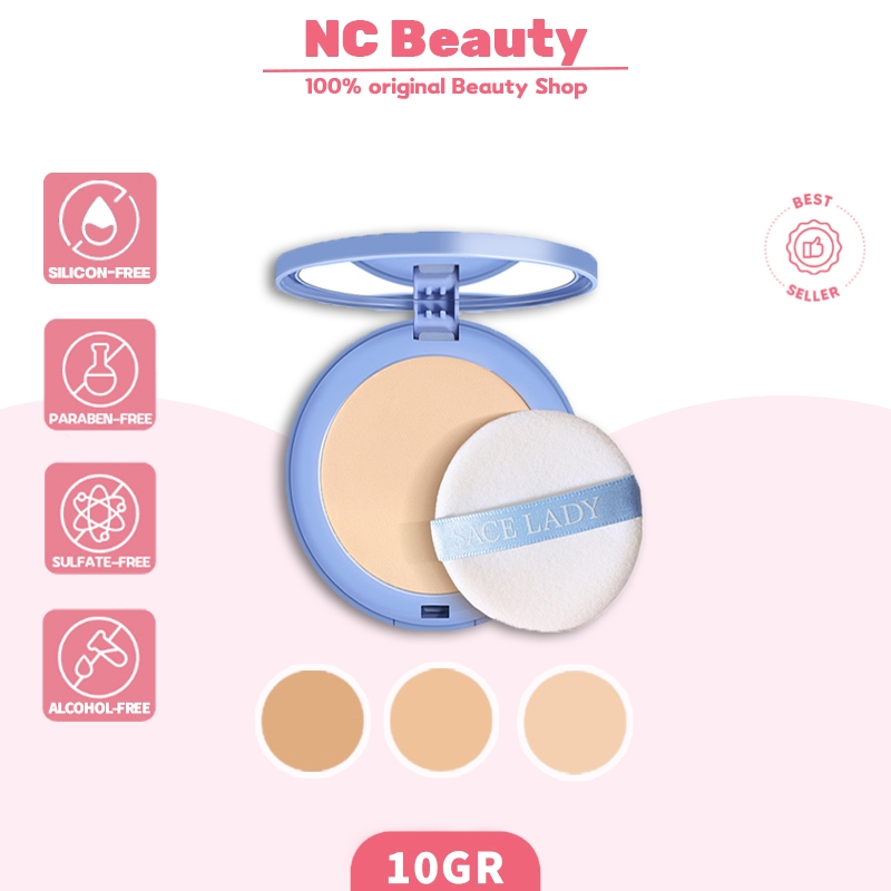 Jual SACE LADY Oil Control Face Powder Waterproof Long Lasting Compact ...