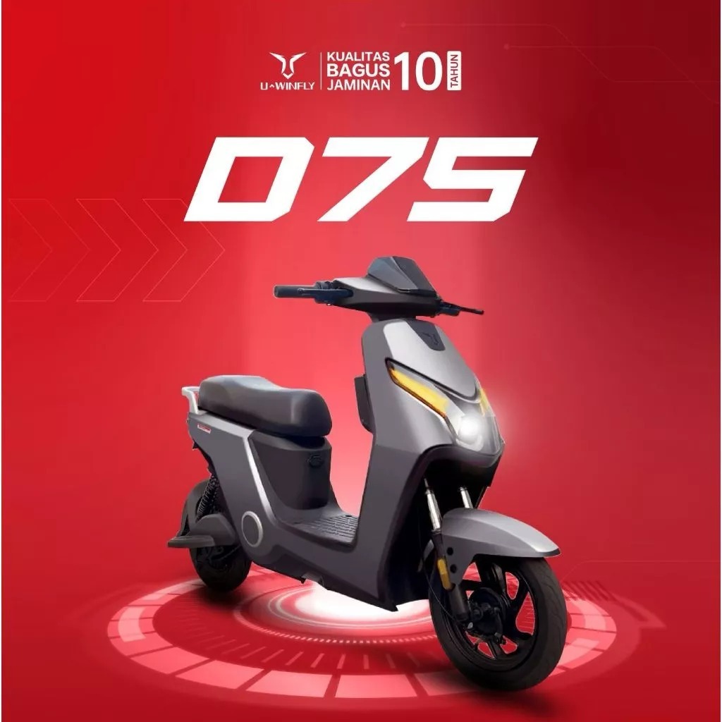 Jual Sepeda Listrik Uwinfly D75 Garansi Resmi Baterai 48V12Ah Power 600 Watt Lock NFB System ...