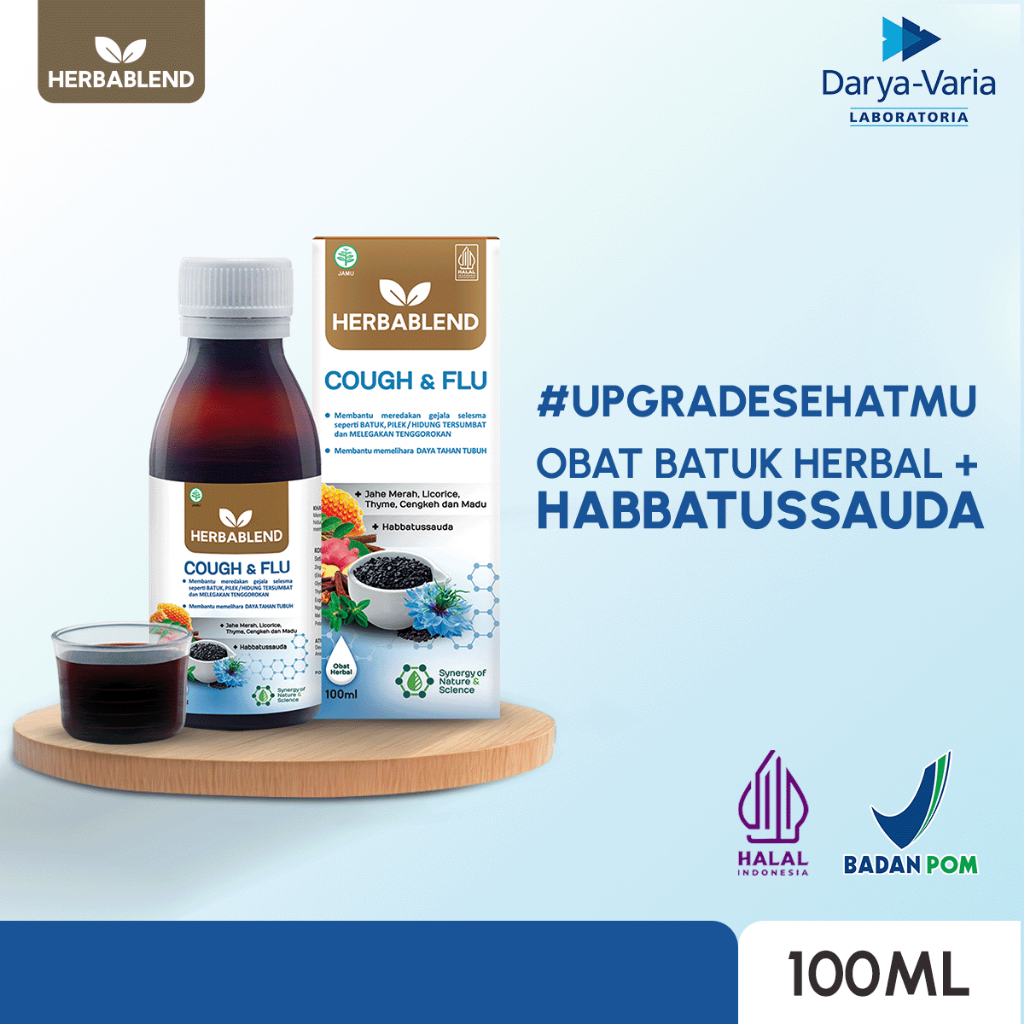 Jual Herbablend Paket Sehat Upgrade (Cough & Flu 100ml + Daily Health ...