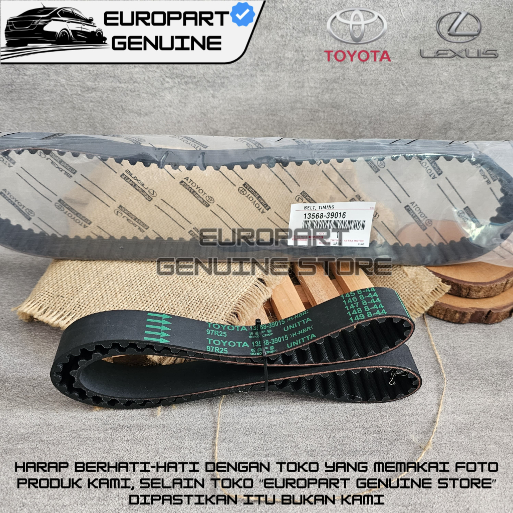 Jual TIMING BELT INNOVA FORTUNER HIACE HILUX PRADO 2KD 1KD ORI 13568 ...
