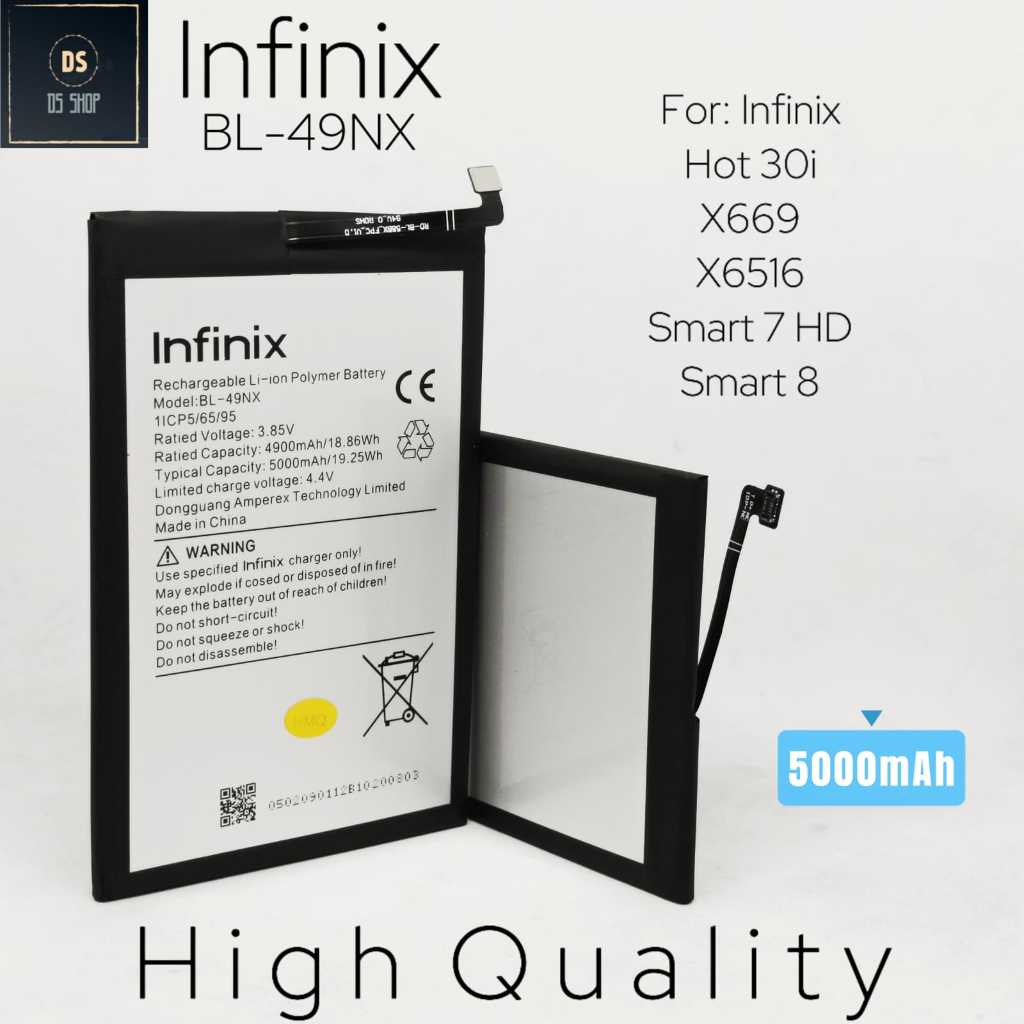 Jual Baterai Hp BL-49NX BL49NX For Infinix Hot 30i - X669 - X669C ...