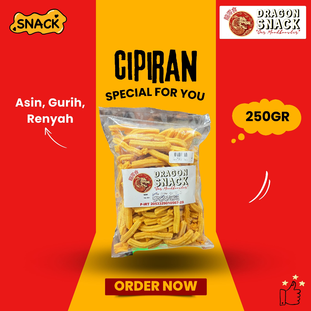 Jual CIPIRAN ATAU KUE KECIPIR 250GR (DRAGON SNACK) | Shopee Indonesia