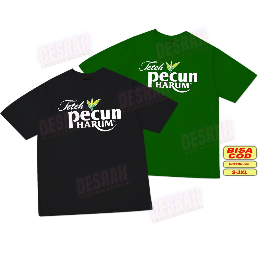 Jual kaos plesetan parodi teteh pecun harum | Shopee Indonesia