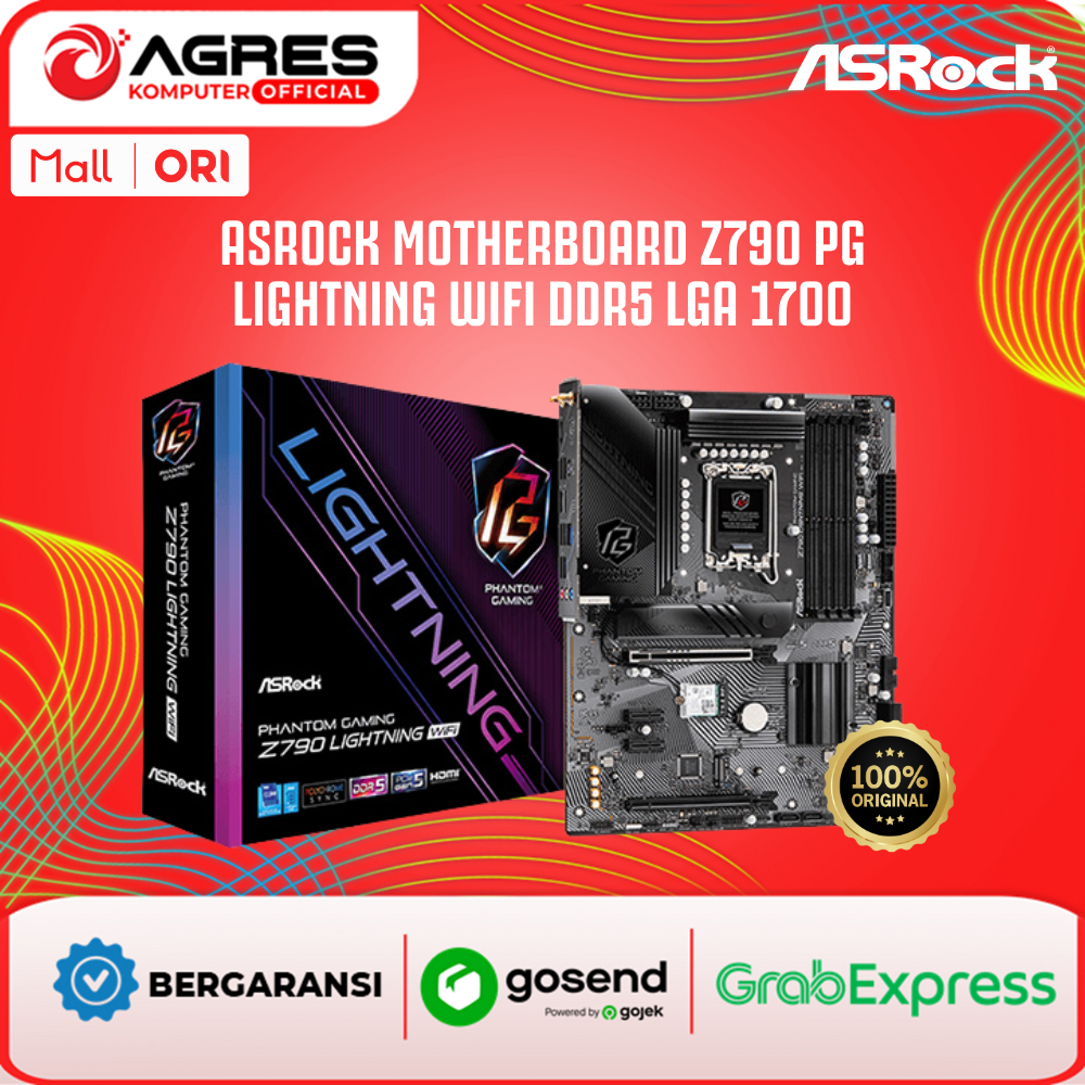 Jual ASROCK MOTHERBOARD Z790 PG LIGHTNING WIFI DDR5 LGA 1700 | Shopee ...