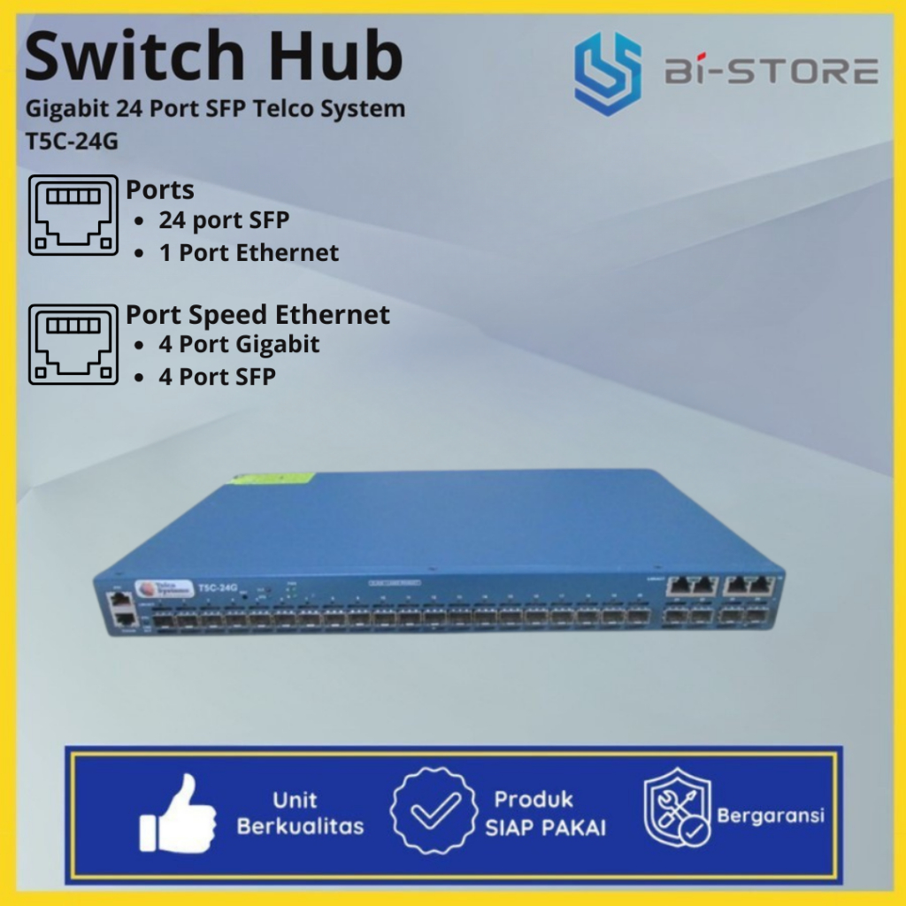 Jual Switch Hub Gigabit 24 Port SFP Telco System T5C-24G | Shopee Indonesia