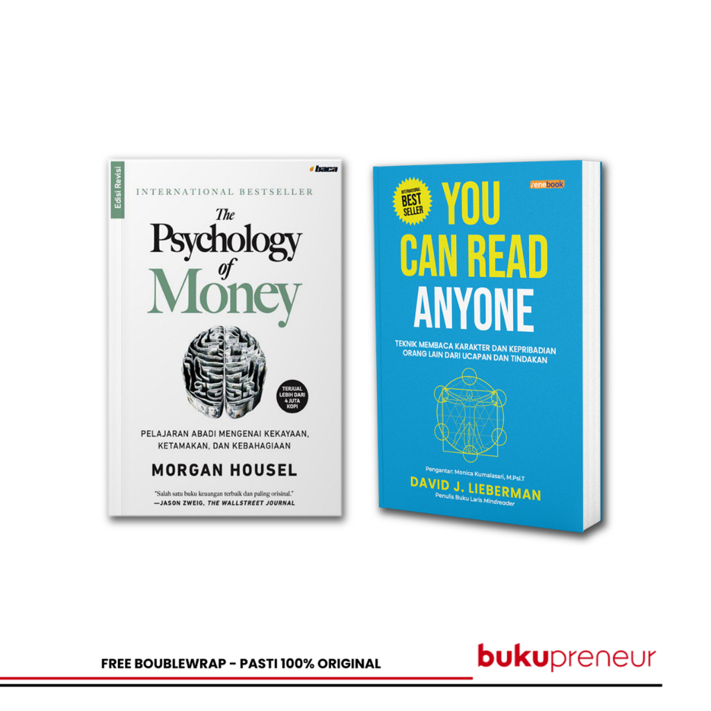 Jual Bukupreneur - Paket Buku Psychology of Money + You Can Read Anyone ...