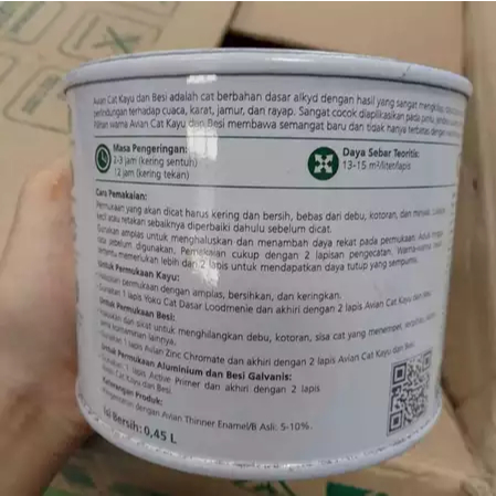 Jual Cat Kayu & Besi Avian 1Kg Super White | Shopee Indonesia
