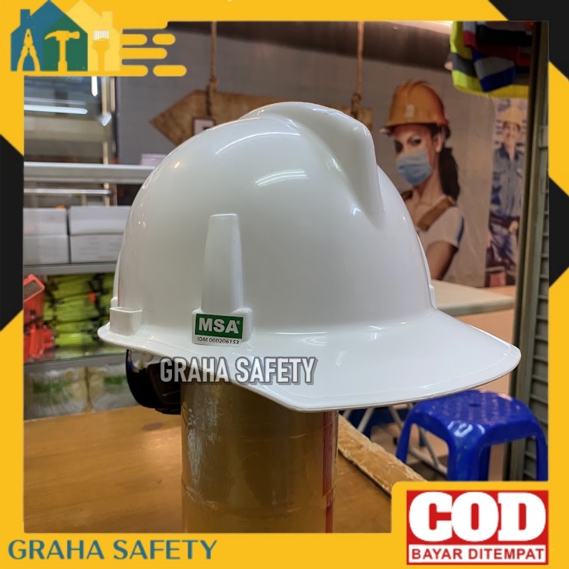 Jual Helm Safety MSA Topgard SNI Warna Putih - Helm Safety MSA Top Gard ...