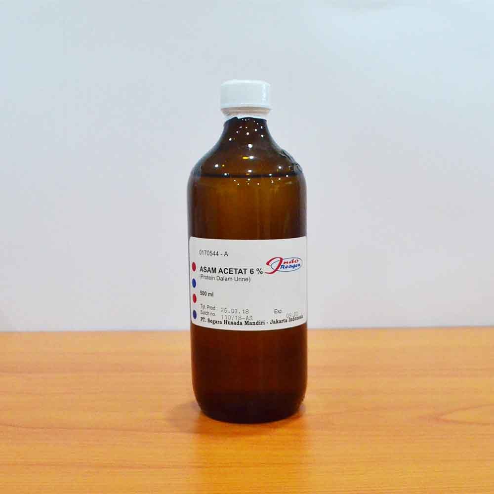 Jual Larutan Asam Asetat 6% 100ml 500ml INDO REAGENT / Protein Dalam ...