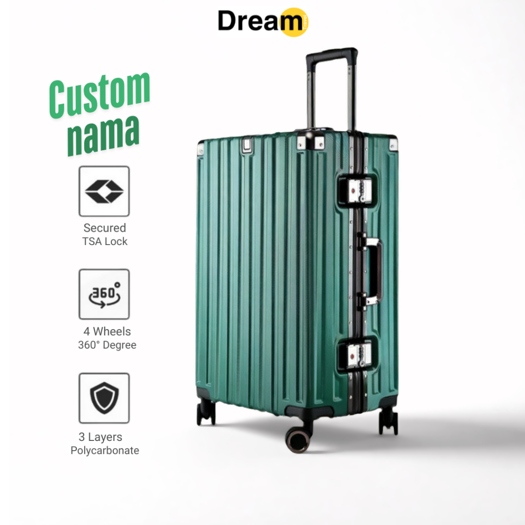 Jual Dream Koper 18 inch - 28 inch Custom Nama TSA Lock Roda 360° Anti ...