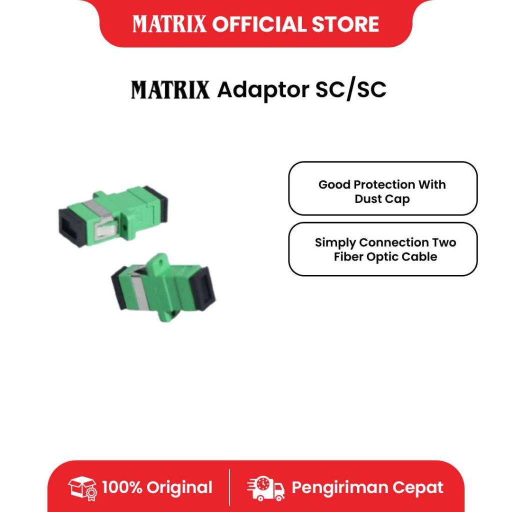 Jual MATRIX - Adaptor SC/SC Sambungan barel Fiber Optic | Shopee Indonesia