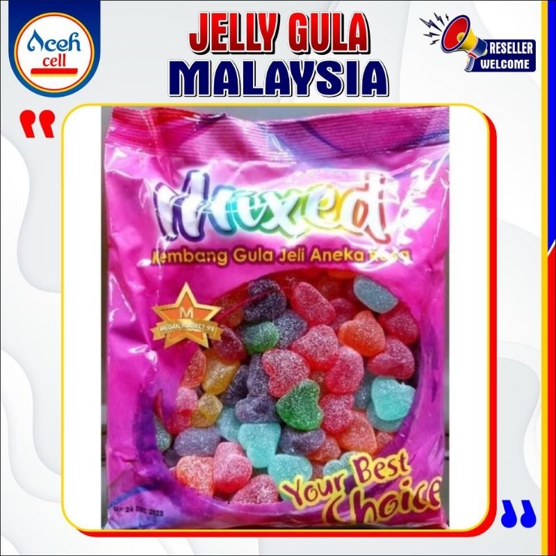 Jual (ACEH CELL) JELLY GULA JELLY MALAYSIA 1 KG | Shopee Indonesia