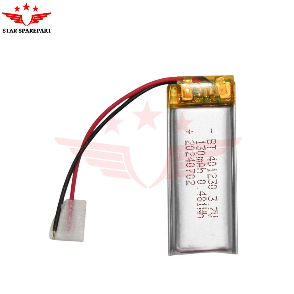 Jual BATERAI LITHIUM POLYMER BT 401230 3.7V ( 130 MAH ) / HANDSFREE ...