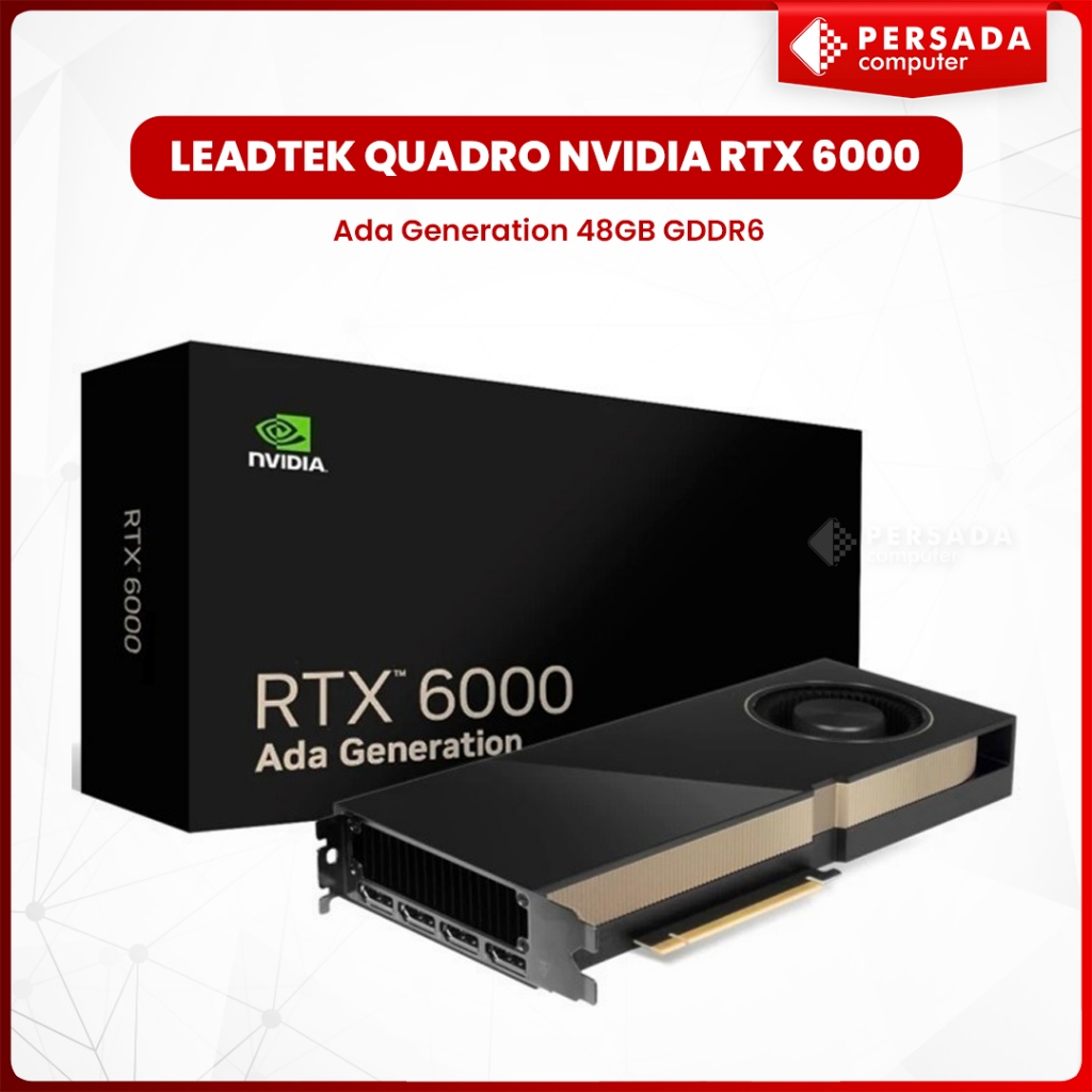 Jual LEADTEK QUADRO NVIDIA RTX 6000 Ada Generation 48GB GDDR6 | Shopee ...