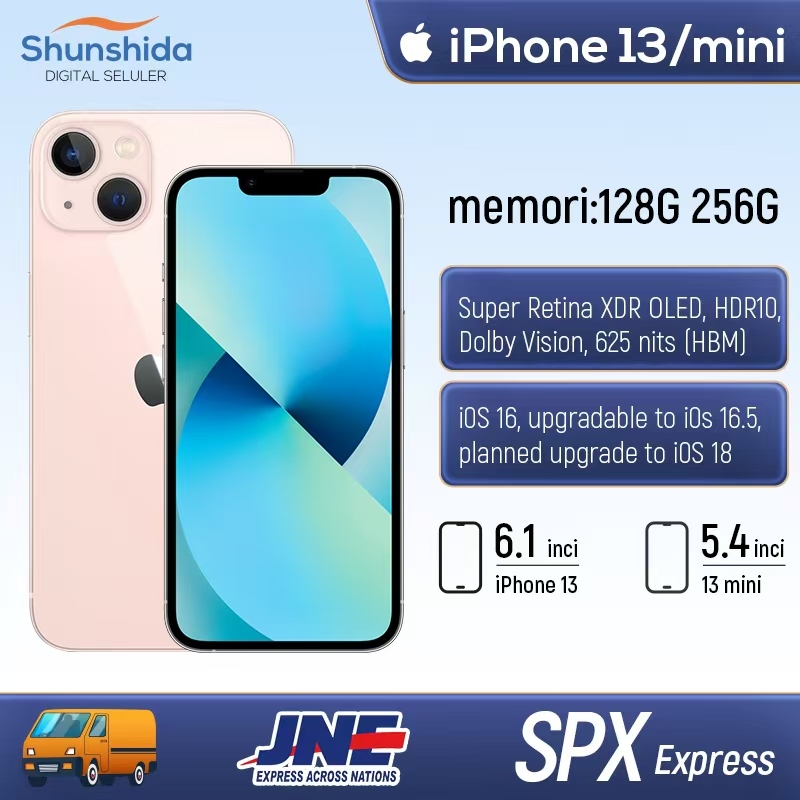 Jual BC iPHONE13MINI 128GB/256GB Second BEKAS ORIGINAL 100% MULUS NORMAL FULLSET Kondisi Perfect ...