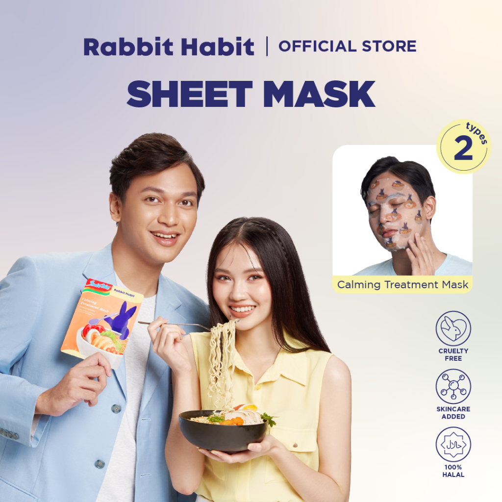 Jual Rabbit Habit Calming Treatment Mask | Hydrating & Soothing Sheet ...