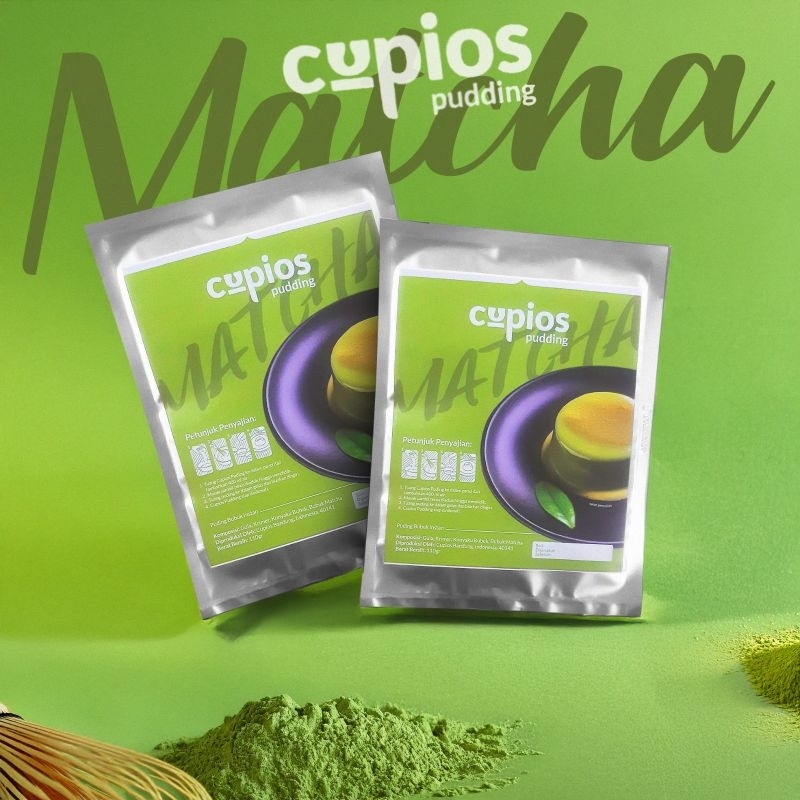 Jual CUPIOS pudding rasa macha (Bubuk pudding instan) | Shopee Indonesia