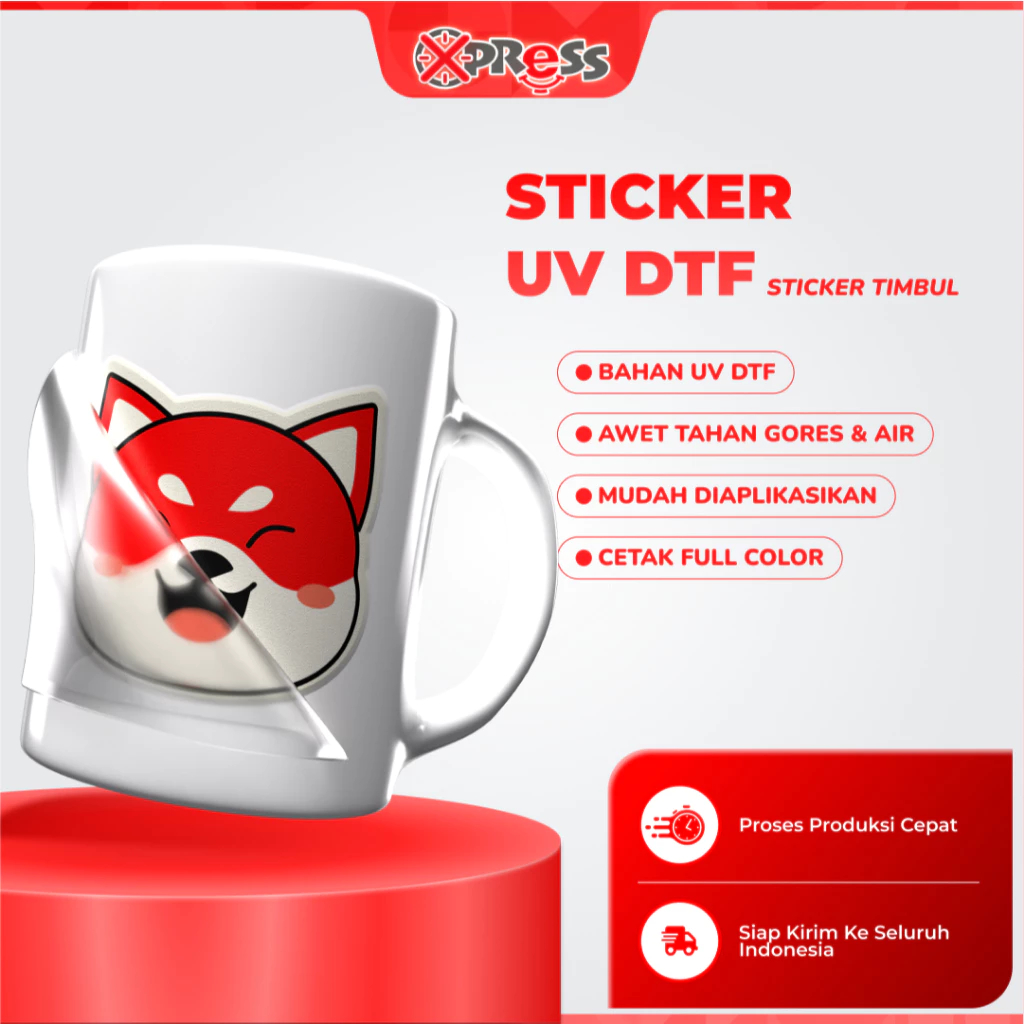 Jual Cetak Stiker Timbul / Sticker UV DTF | Shopee Indonesia