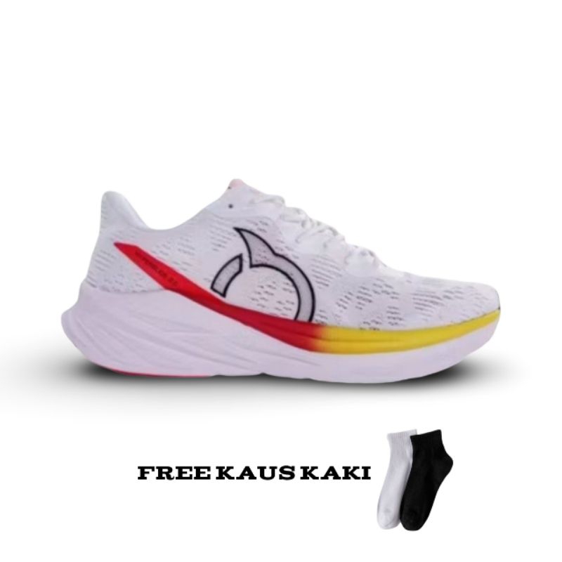 Jual Ortuseight Sepatu Running Putih List Merah | Hyperglide 2.0 ...