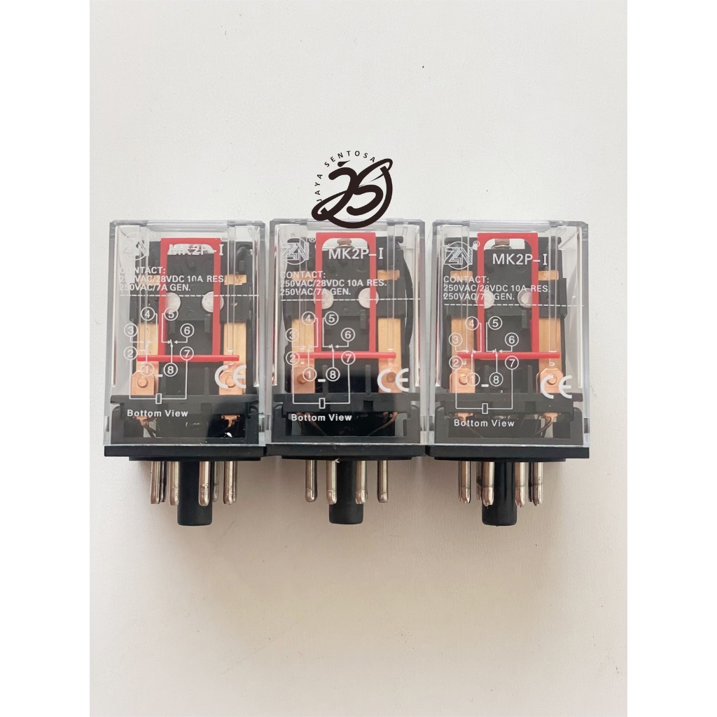 Jual RELAY MK2P 12V MK2P 24V MK2P 220V MERK ZN 8 PIN RELAY MK2 P 220VOLT RILAY 220VAC 12VDC ...