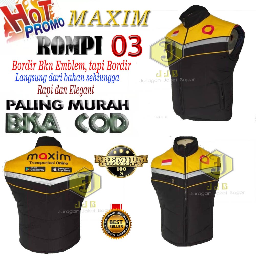 Jual NEW!!! Rompi MAXIM 2025 / Rompi MAXIM Hoodie / Rompi TERLARIS ...