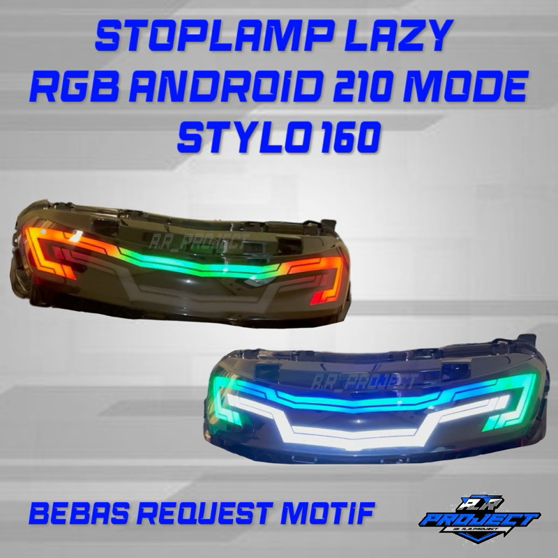 Jual Lampu Stoplamp Lazy RGB Android 210 Mode Stylo 160 Lampu Stop ...