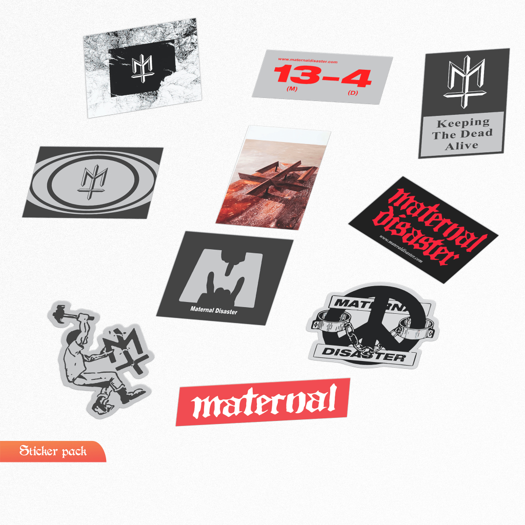 Jual Stiker distro brand MATERNAL set 3 / Sticker Pack | Shopee Indonesia