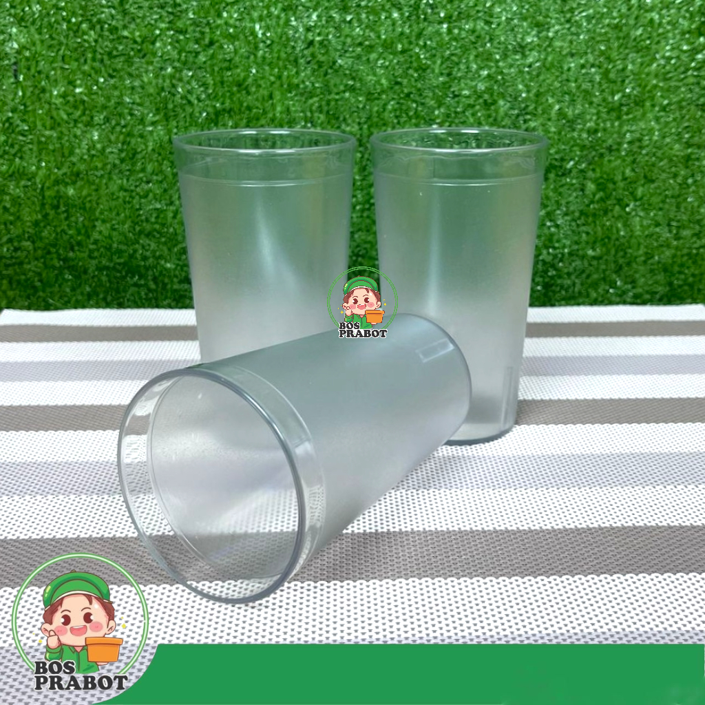 Jual GELAS BENING 350ML/ GELAS PLASTIK / GELAS ES / GELAS AKRILIK ...
