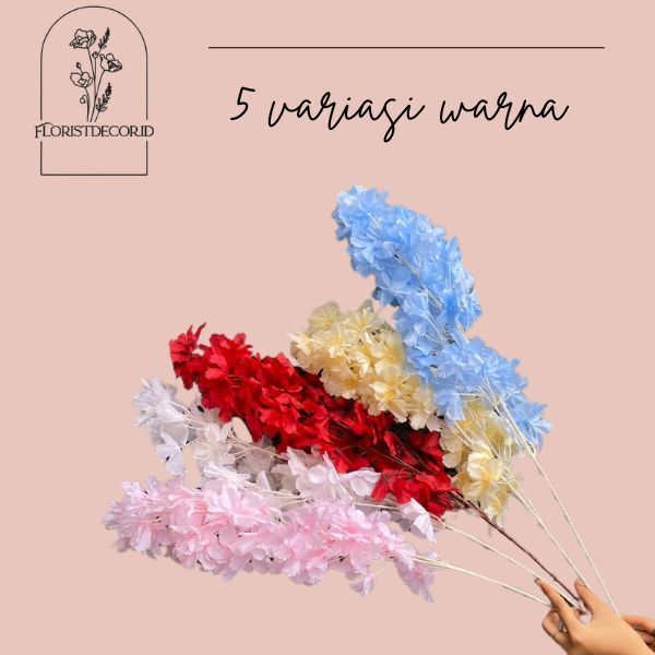 Jual (CAS) NEW CHERRY BLOSSOM SPRAY ARTIFICIAL FLOWER BUNGA SAKURA ...