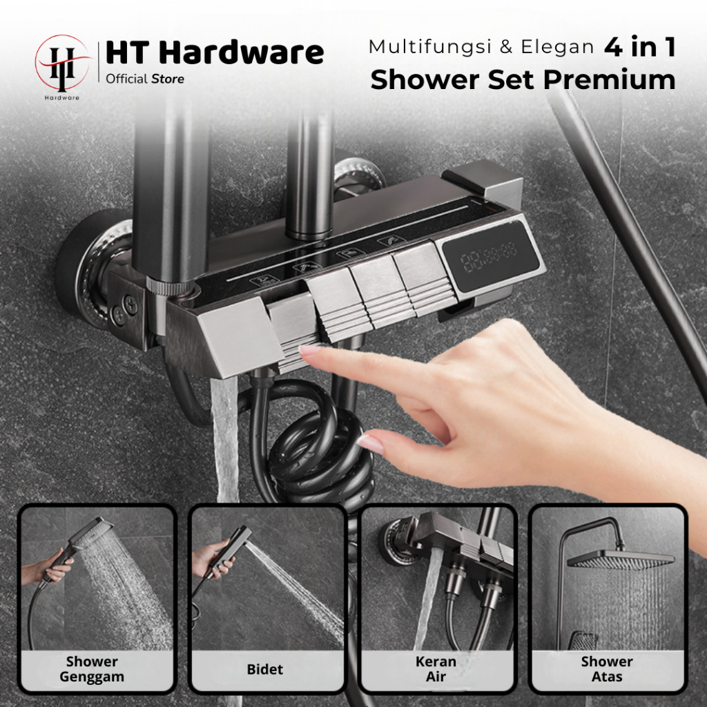 Jual Shower 1 Set Premium Multifungsi & Elegan Fitur Lengkap untuk ...