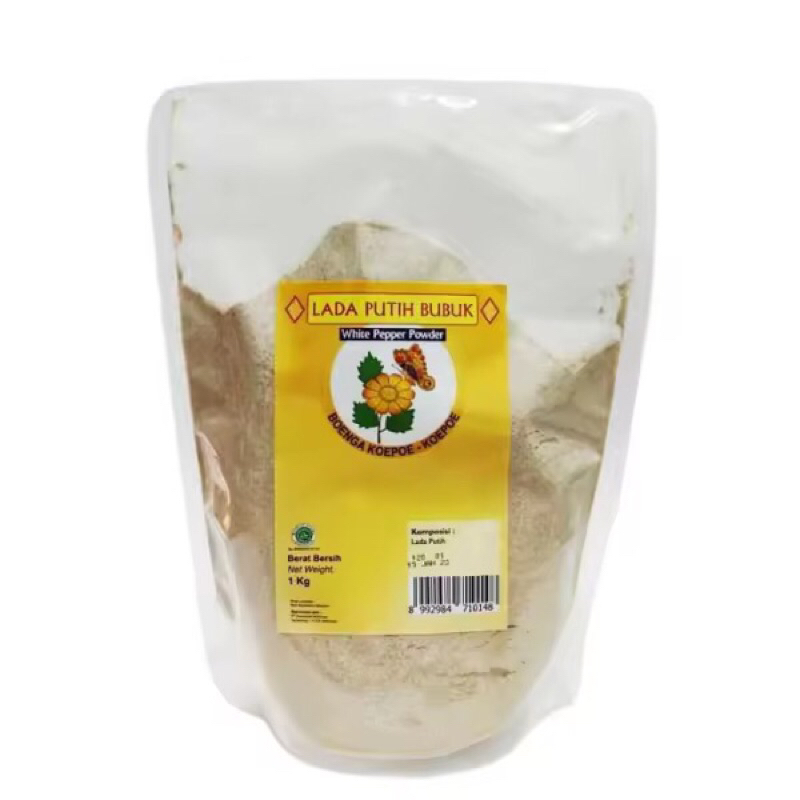 Jual Lada Putih Bunga Kupu Kupu 1 Kg Cap Boenga Koepoe Koepoe | Shopee ...
