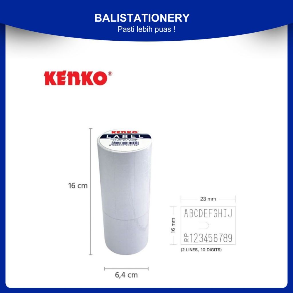 Jual Kertas Label Price Labeler 5002 Kenko |Label Harga 2 Baris | Line ...