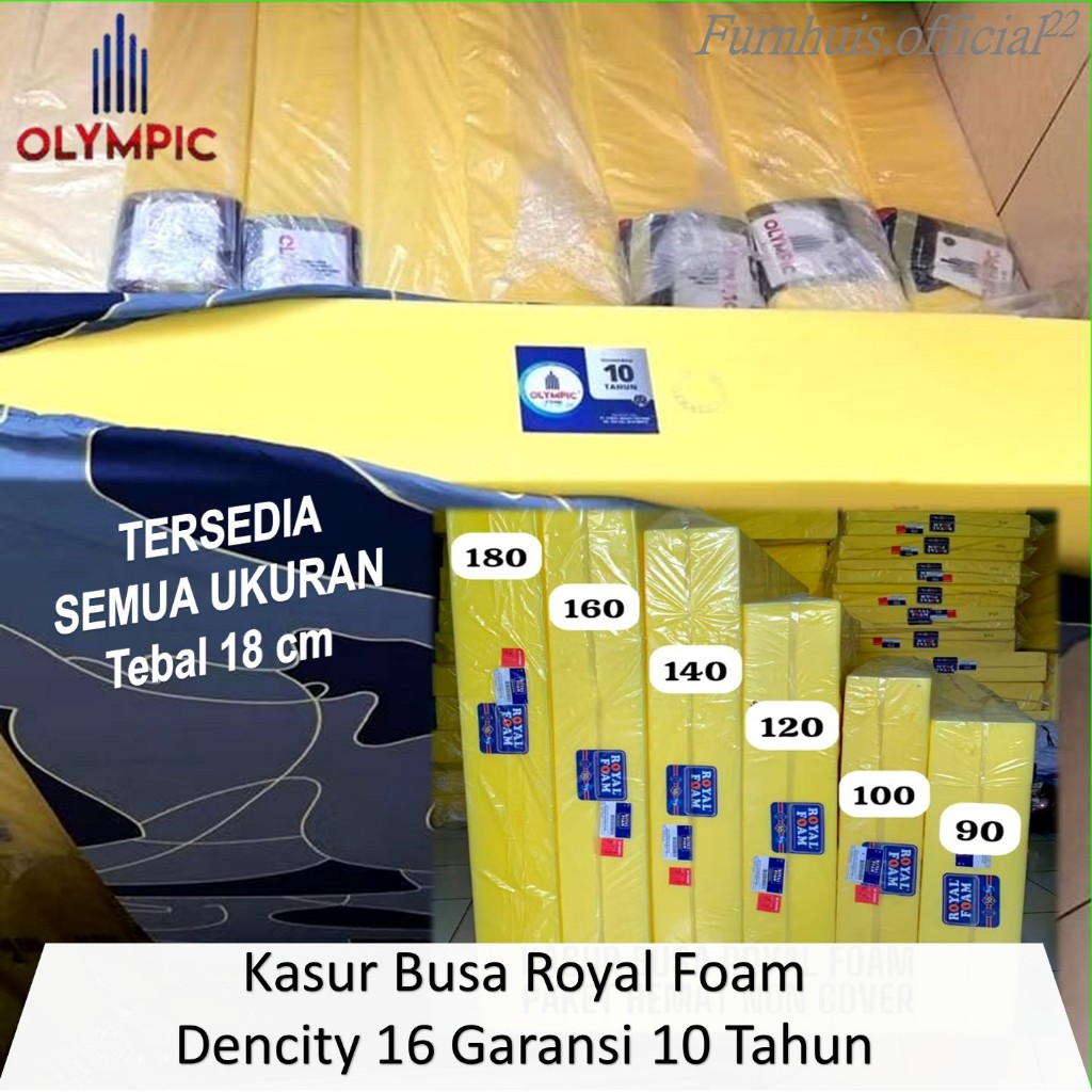 Jual Kasur Busa Olympic Tebal 18 cm Spond Yellow D16 Garansi 10 Tahun ...
